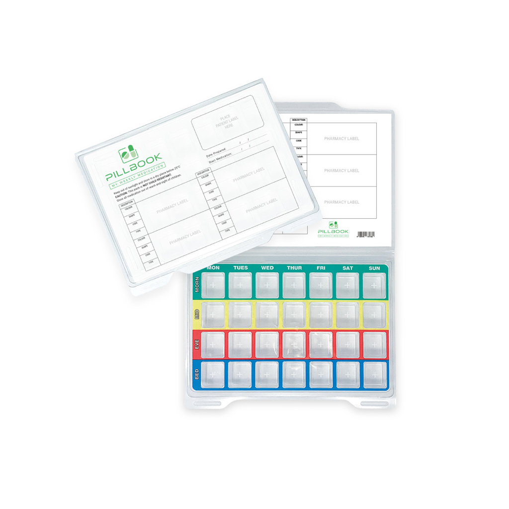 Pillbook Monitored Dosage System - 28 Day KIT (MDS) | EMT Healthcare